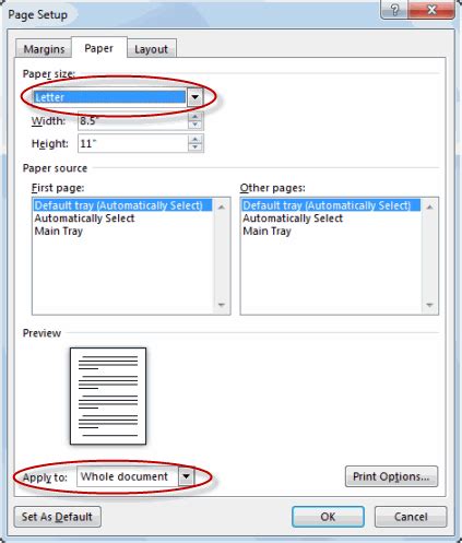 How To Choose Paper Size In Microsoft Word Webucator