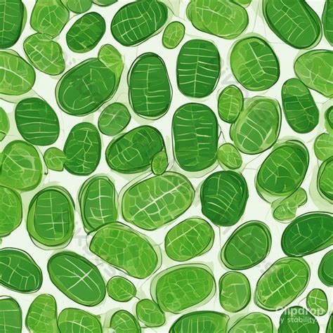 Green Biology Leaf Cells Inspired Shape Abstract Background Png Images