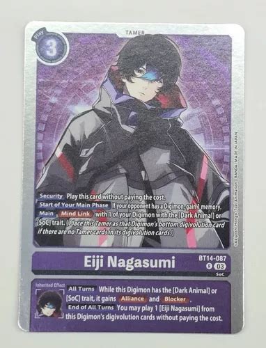 Tcg Digimon Carta Tamer Eiji Nagasumi Bt14 087 R Digimon Eiji Nagasumi Bt14 087 R Inglés Meses