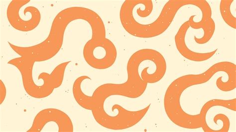 Free Vector Orange Swirled Patterns
