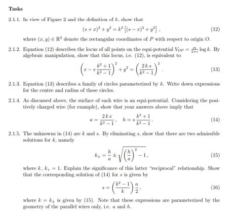 Solved The Capacitance Of Two Parallel Wires Replacing Chegg Com
