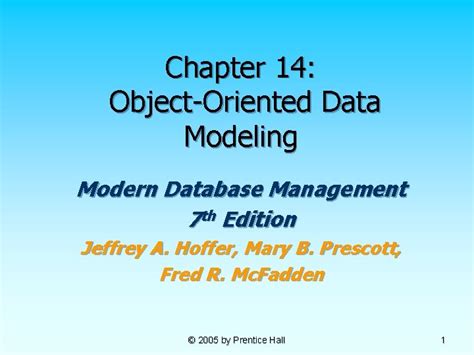 Chapter 14 Objectoriented Data Modeling Modern Database Management