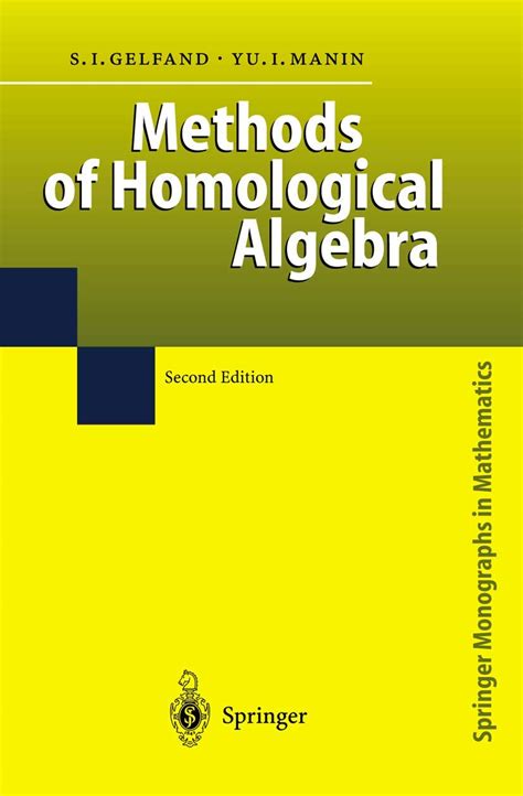 Amazon Methods Of Homological Algebra Springer Monographs In Mathematics Algebra