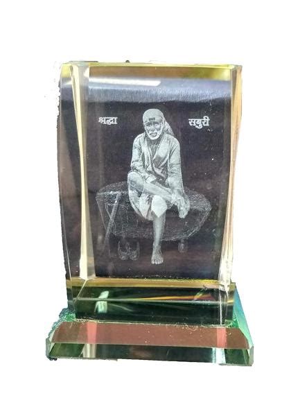 Sai Amrut Cream Resin 3d Crystal Sai Baba Idol Staute Murti Jiomart