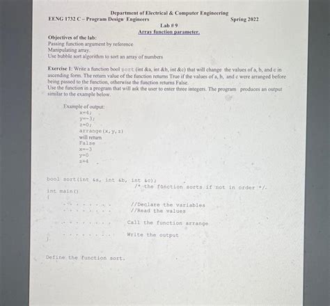 Solved Department Of Electrical And Computer Engineering Eeng