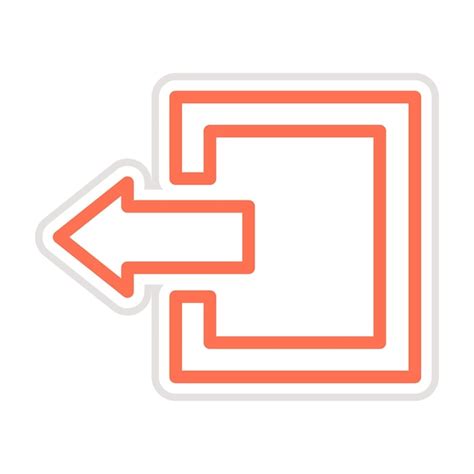 Logout Outlined Arrow Square Free Vectors And Psds To Download