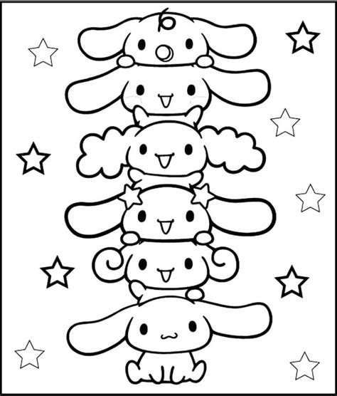 Раскраски Cinnamoroll | Распечатать бесплатно