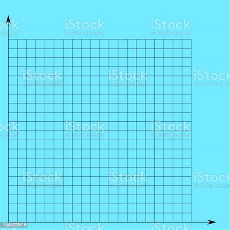 Grid Paper Mathematical Graph Cartesian Coordinate System With Xaxis Yaxis Squared Background