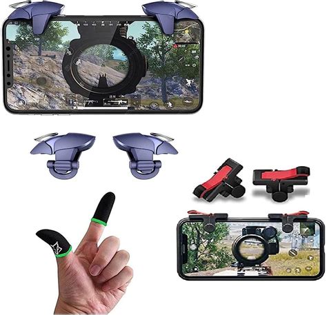 Pack Of 3 Pubg Mobile Triggers And Finger Sleeves For Gaming Gamepad