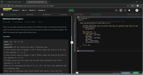 Day 1 Of Geekstreak2024 Solving Ropes Problem Kriti Aggarwal Posted