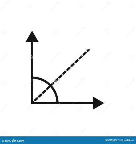 Outline Deviation Arrows Vector Icon Isolated Black Simple Line