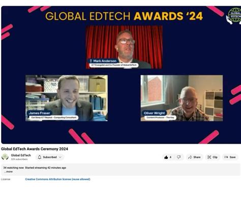 Oliver Wright On Linkedin Such An Honour To Be Involved In The Global Edtech Awards With James…