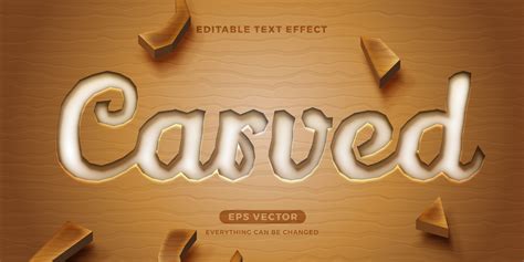 Carved Text Effect By Diq™ Drmwn Thehungryjpeg