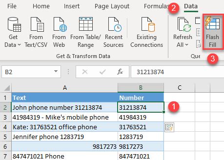 How To Use Flash Fill To Fill A Range In Excel Automate Excel