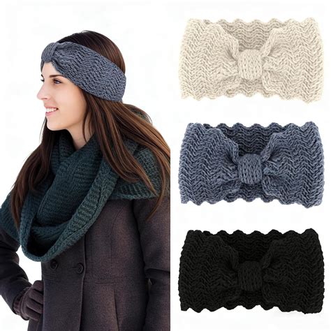3pcs Knit Headbands For Women Winter Headbands For Women