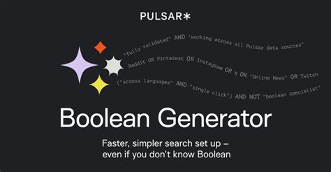 Introducing Ai Boolean Generator On Pulsar Trac