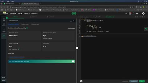 subadevan c on linkedin dsa codingchallenge python geeksforgeeks problemsolving…
