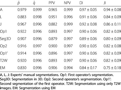 Performance Of All Segmentations Compared To Staple True Segmentation