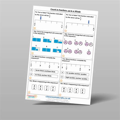 Year 2 Count In Fractions Up To A Whole Varied Fluency Resource