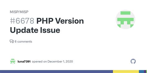 Php Version Update Issue · Issue 6678 · Mispmisp · Github