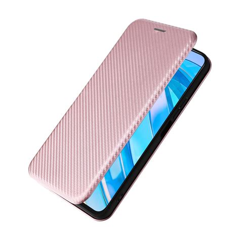 For Honor X A Carbon Fiber Texture Flip Leather Phone Case Pink Alexnld Com
