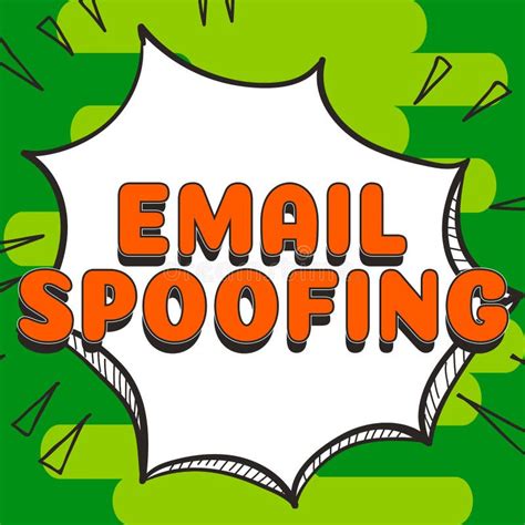 Writing Displaying Text Email Spoofing Word Written On Secure The Access And Content Of An