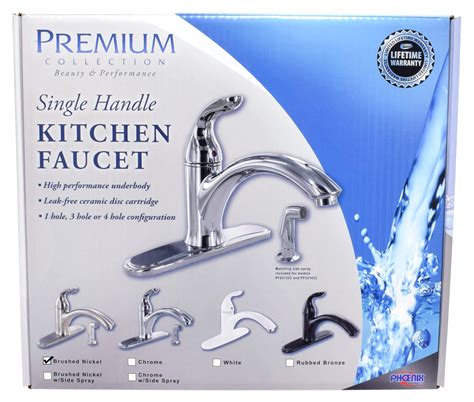 Premium Single Handle Brushed Nickel