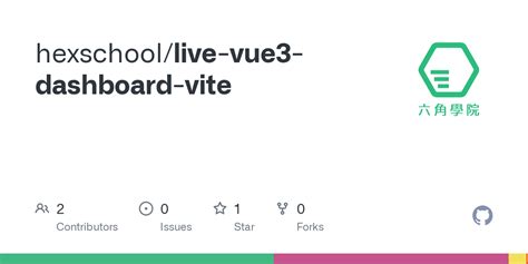 Github Hexschoollive Vue3 Dashboard Vite