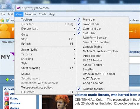 Enable Disable Internet Explorer Extensions And Addons