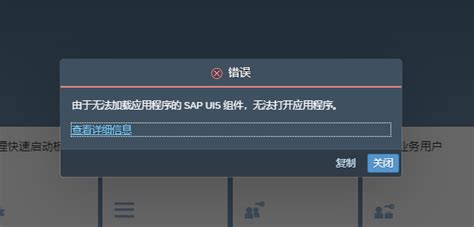 Solved 无法加载SAP UI 组件 SAP Community