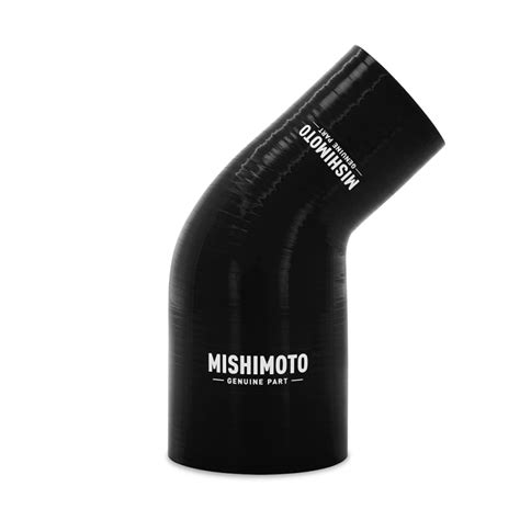 Mishimoto Silicone Reducer Coupler 45 Degree 175in To 25in Black
