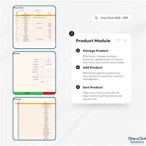 One Click Pos Erp Module One Click Solutions