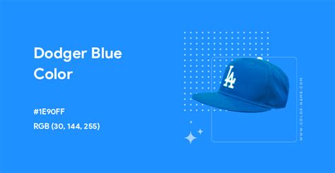 Dodger Blue Color Hex Code Is 1e90ff