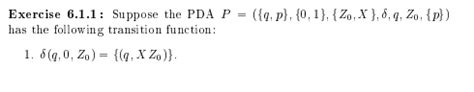 Solved Ppose The PDA P G P 0 1 Zo K G Zo P Chegg Com