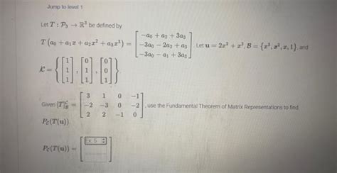 solved let t p3→r3 be defined by