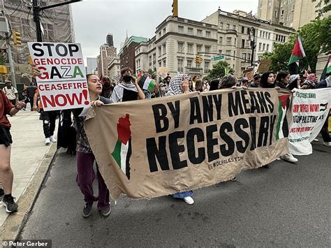Is Nothing Sacred Pro Palestine Protestors Light American Flag On Fire