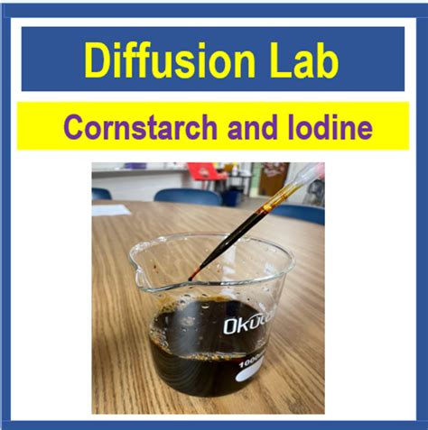 Cornstarch And Iodine Diffusion Lab