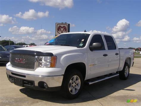 2009 Summit White Gmc Sierra 1500 Sle Crew Cab 30424467 Photo 12