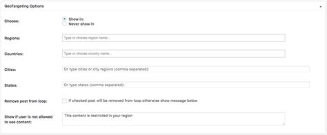 Geotargeting Pro Wordpress Plugin Geotargeting Wp