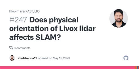 Does Physical Orientation Of Livox Lidar Affects SLAM Issue Hku Mars FAST LIO GitHub
