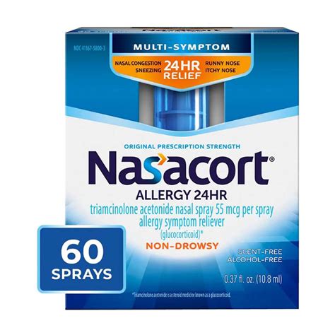 Buy Nasacort 24hr Allergy Nasal Spray Non Drowsy 037 Fl Oz From