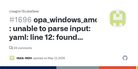 Opawindowsamd64exe Unable To Parse Input Yaml Line 12 Found