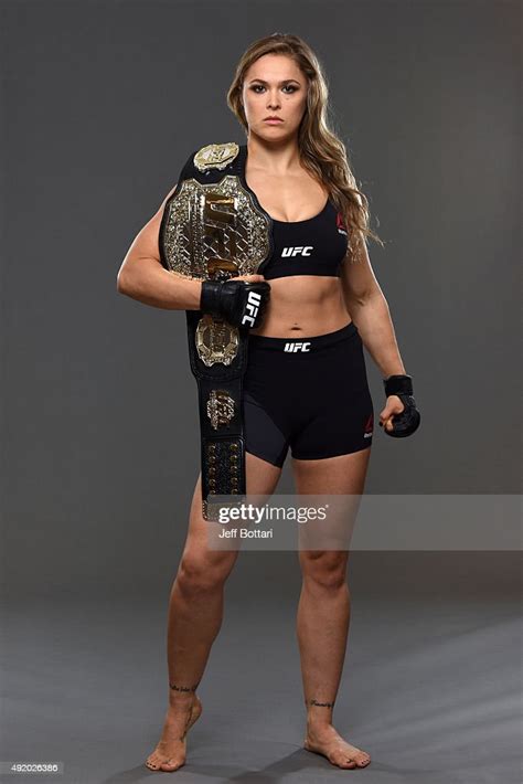 Ufc Womens Bantamweight Champion Ronda Rousey Poses For A Portrait