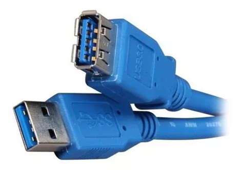 Cabo USB Startech USB macho para fêmea azul 1 8 M USB3sext v MercadoLivre