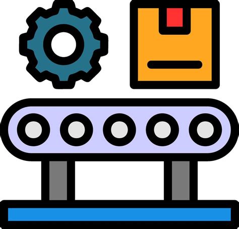 Assembly Line Line Filled 40876142 Vector Art At Vecteezy