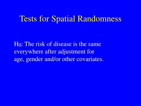 ppt global clustering tests assessing spatial randomness powerpoint presentation id 5108493