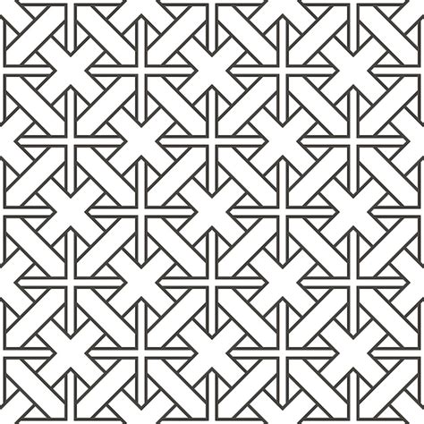 Premium Vector Seamless Pattern With Cross And Cross