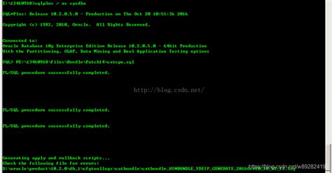 oracle数据库opatch补丁操作流程 oracle opatch csdn博客