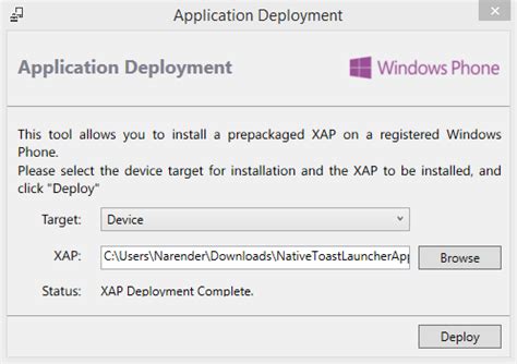 Cyberiumcodes Deploying XAP Using Windows Phone SDK Mini SDK