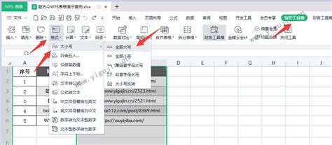 Wps表格如何快速将小写字母转大写字母?wps表格英文大小写转换 懿古今 Wps表格如何快速将小写字母转大写字母?wps表格英文大小写转换 懿古今